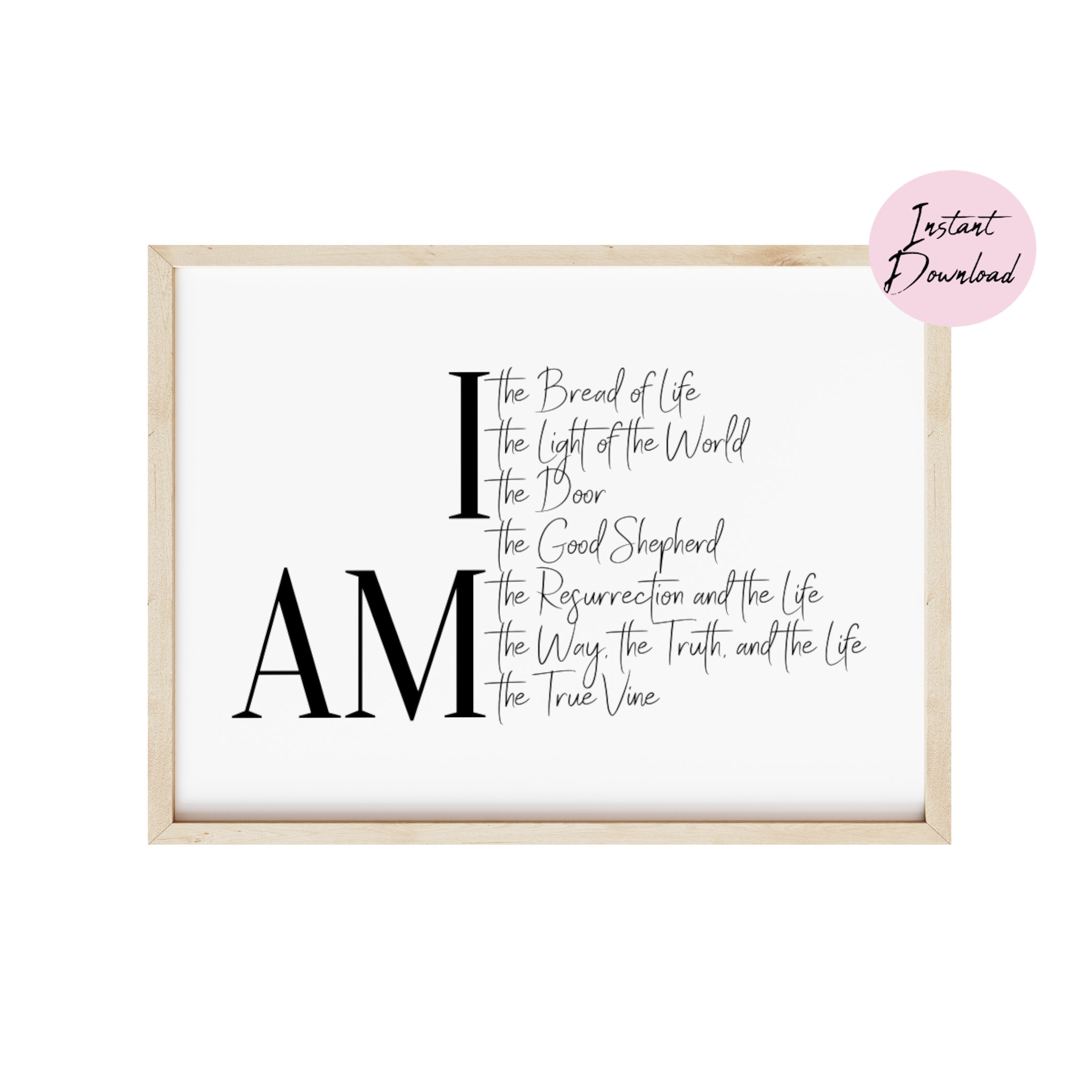 Jesus I Am Printable Bible Verse Christian Decor Scripture - Etsy