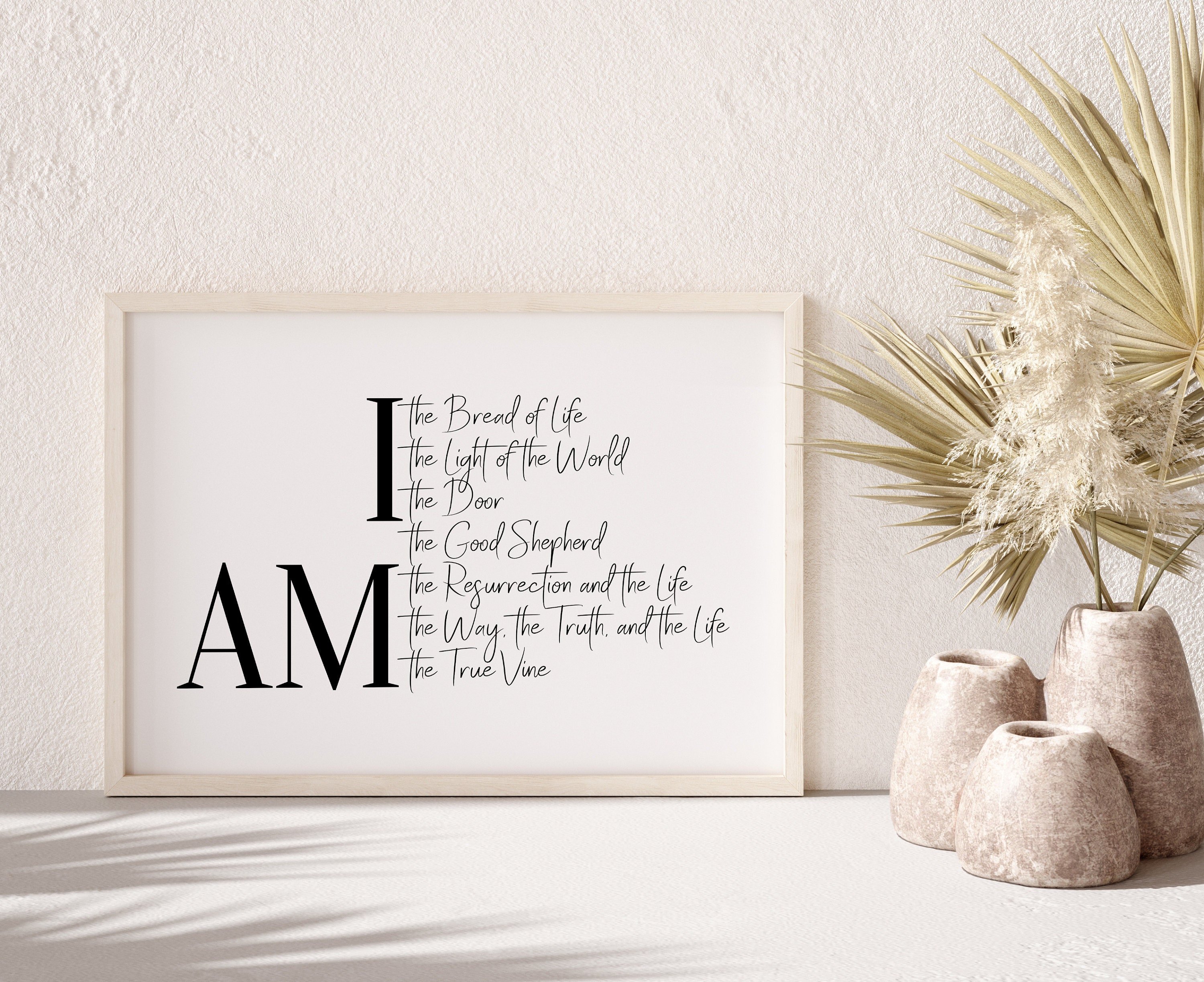 Jesus I Am Printable Bible Verse Christian Decor Scripture | Etsy