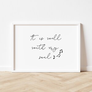 It is Well Bible Verse Art Print Christian Home Decor - Etsy