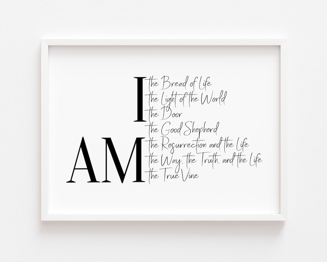Jesus I Am, Bible Verse Art Print, Christian Home Decor, Scripture ...