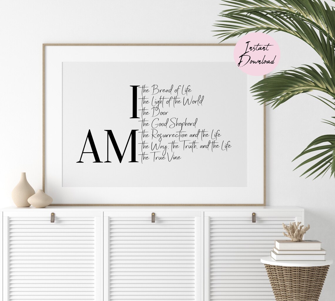 Jesus I Am Printable Bible Verse Christian Decor Scripture - Etsy