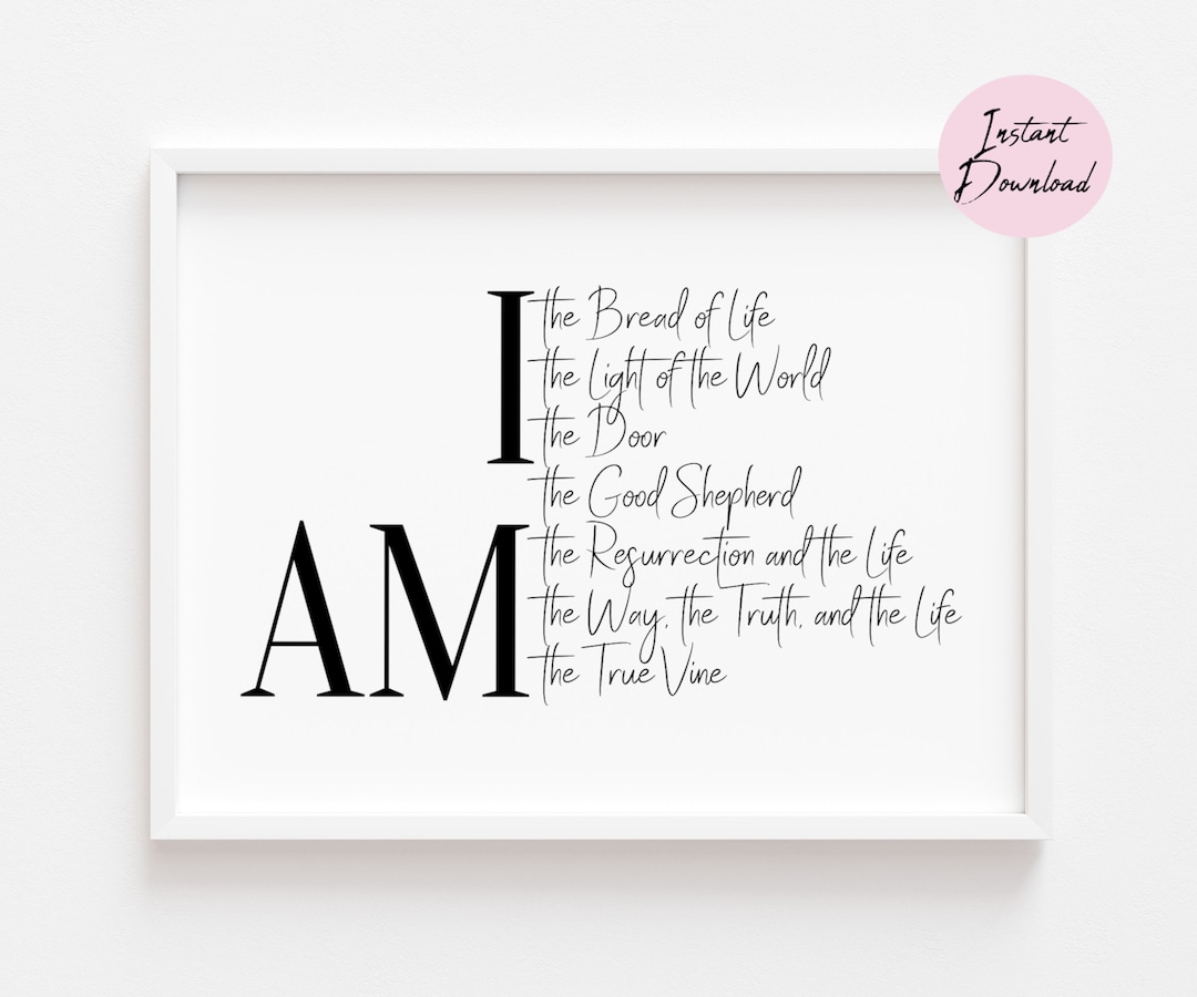 Jesus I Am, Printable Bible Verse, Christian Decor, Scripture Prints ...