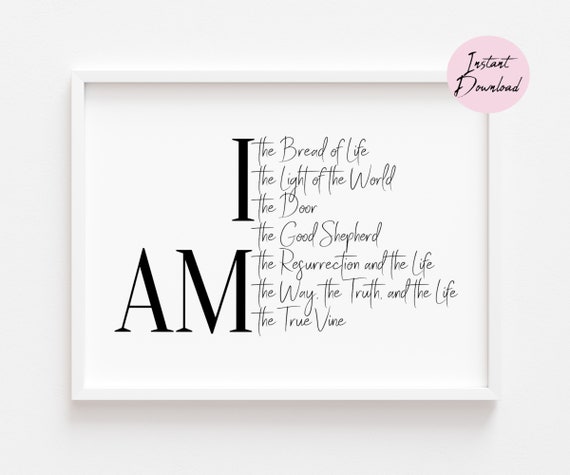 Jesus I Am Printable Bible Verse Christian Decor Scripture - Etsy