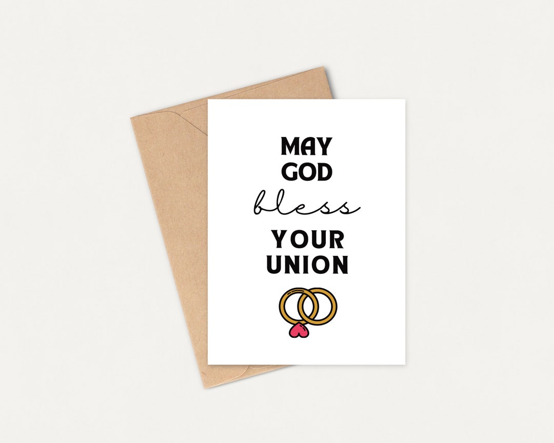 Christian Engagement Wedding Greeting Card, Greeting Card, Religious ...