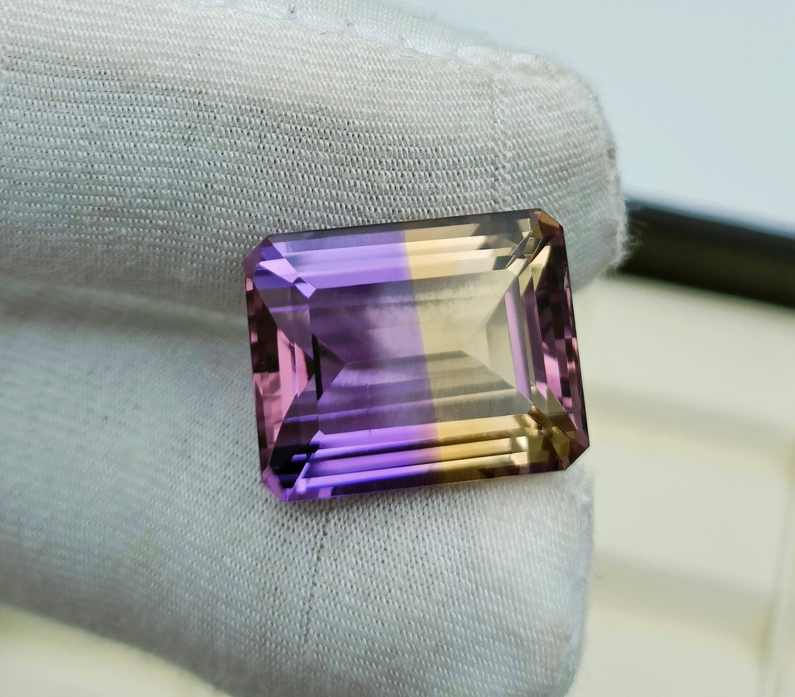 Superb & Fantastic Quality Natural Bio Color Ametrine Faceted Stone ...
