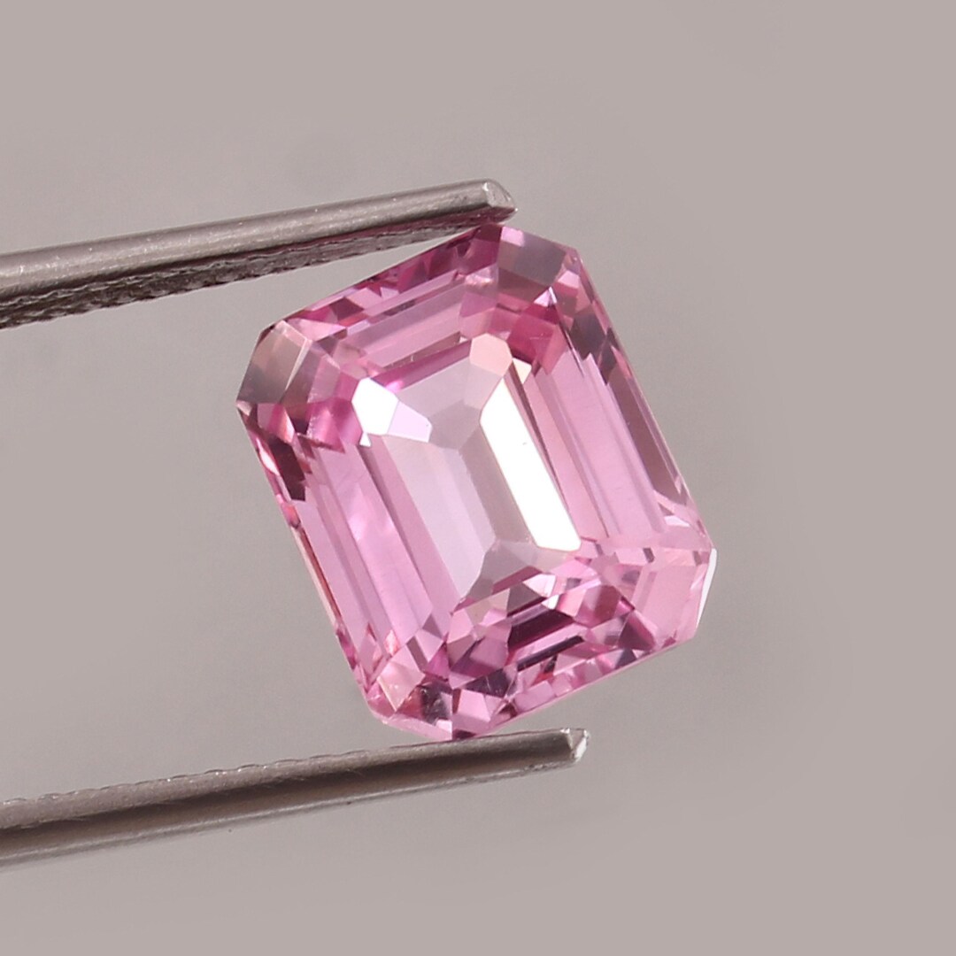 Lab Grown Baby Pink Spinel Gemstone – 4.70cts 8x10 Mm. Octo Cut, August ...