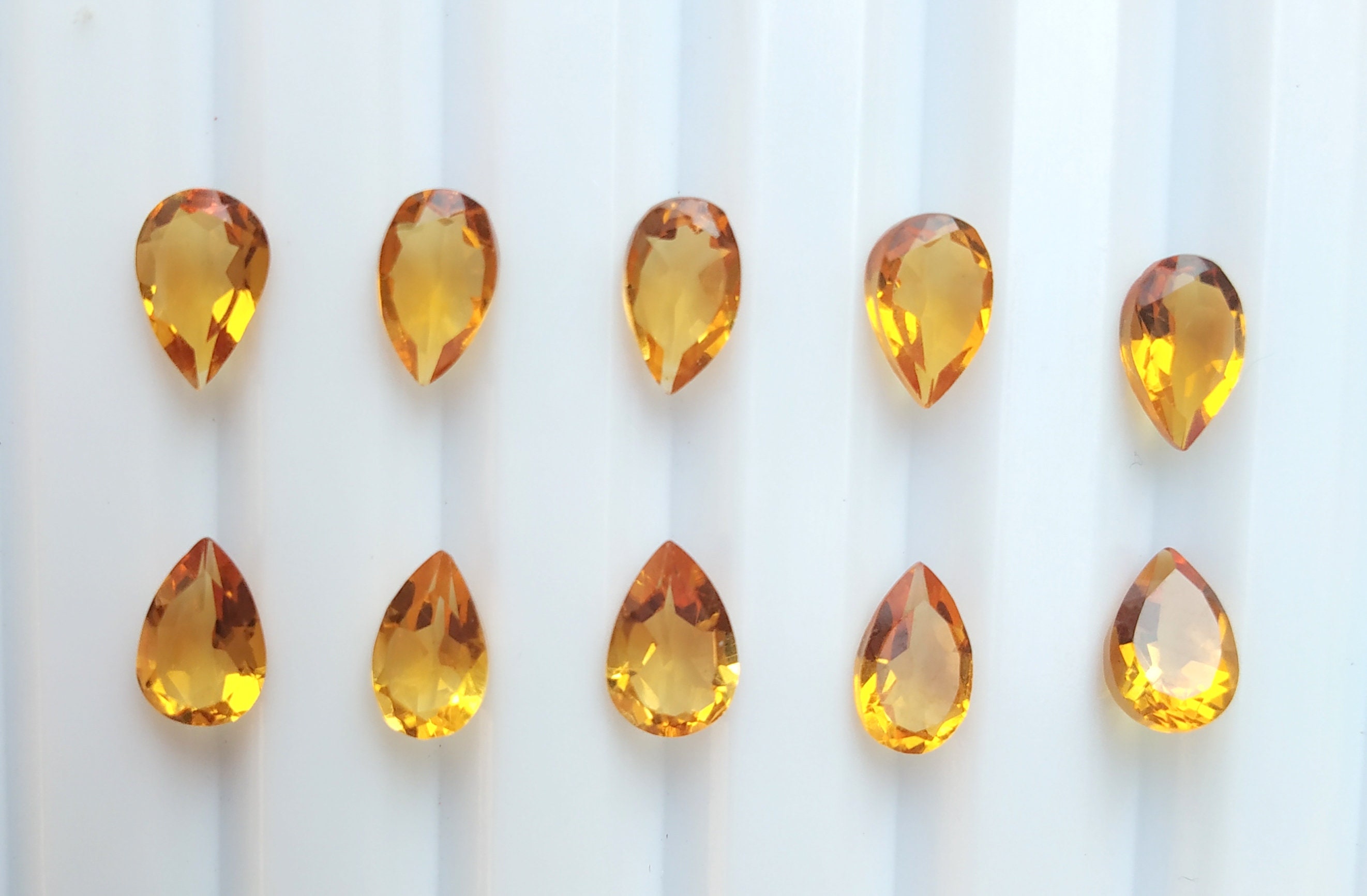 Size 6x4mm 3.50cts. Natural Citrine Pear Cut Stone Good Polish - Etsy UK