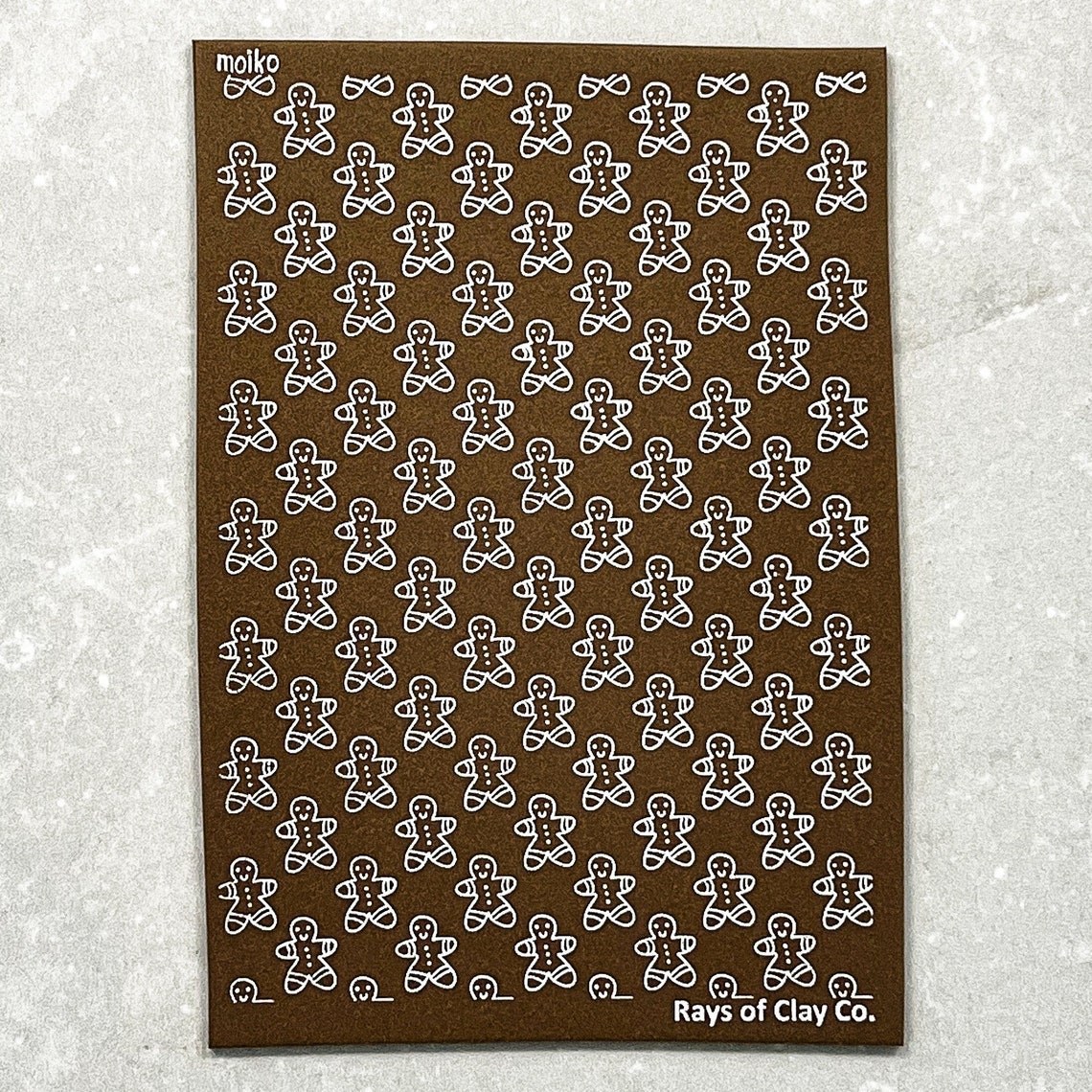 Gingerbread Men Silk Screen, Silk Screen for Polymer Clay, Polymer Clay ...