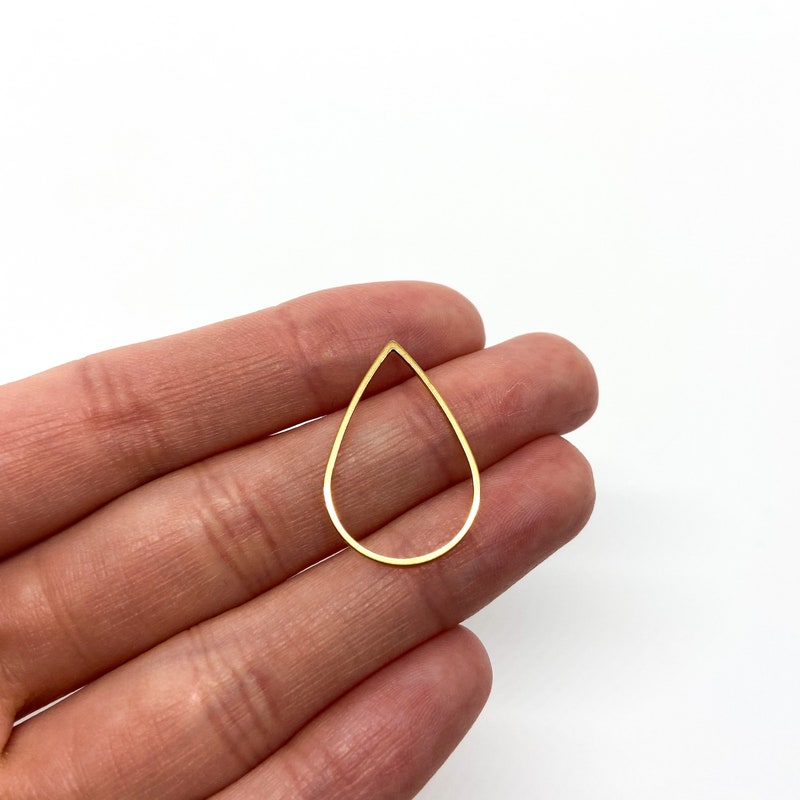Gold Teardrop - Etsy