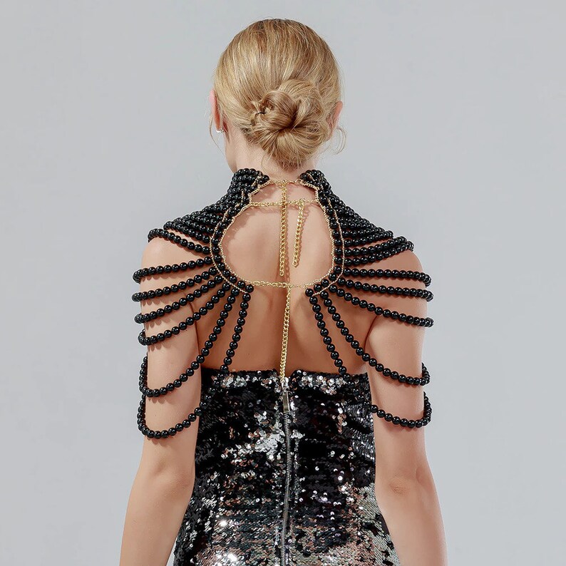 Adjustable Size Women's Pearl Body Chain Bra Shawl Pearls - Etsy