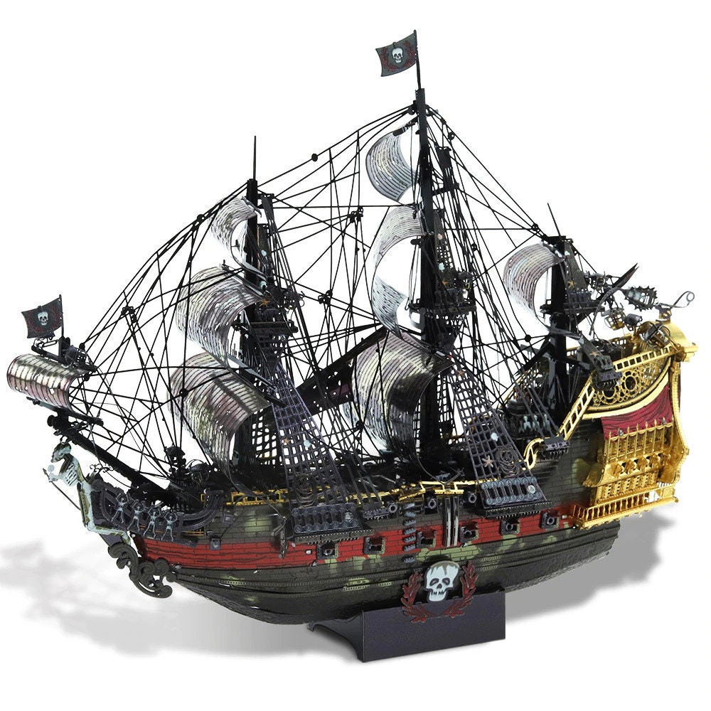 Metal 3D Jigsaw Puzzle Pirate Ship DIY Educational Toys Crafts - Etsy