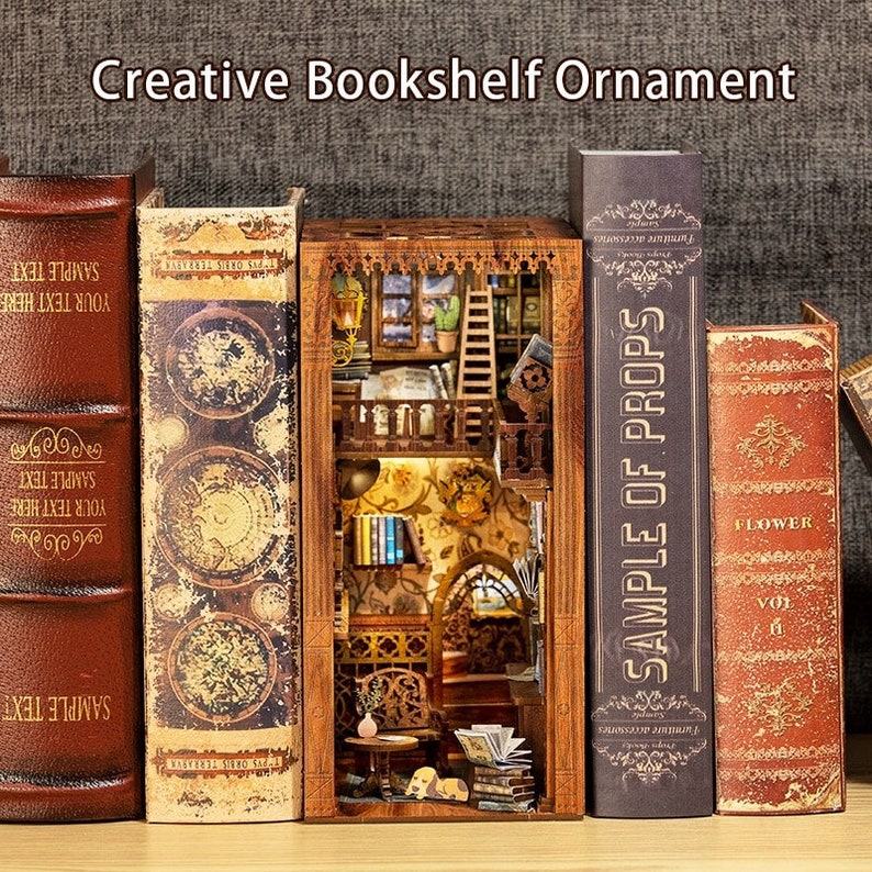 Eternal Bookstore Book Nook Kits DIY Wooden Bookshelf - Etsy Australia