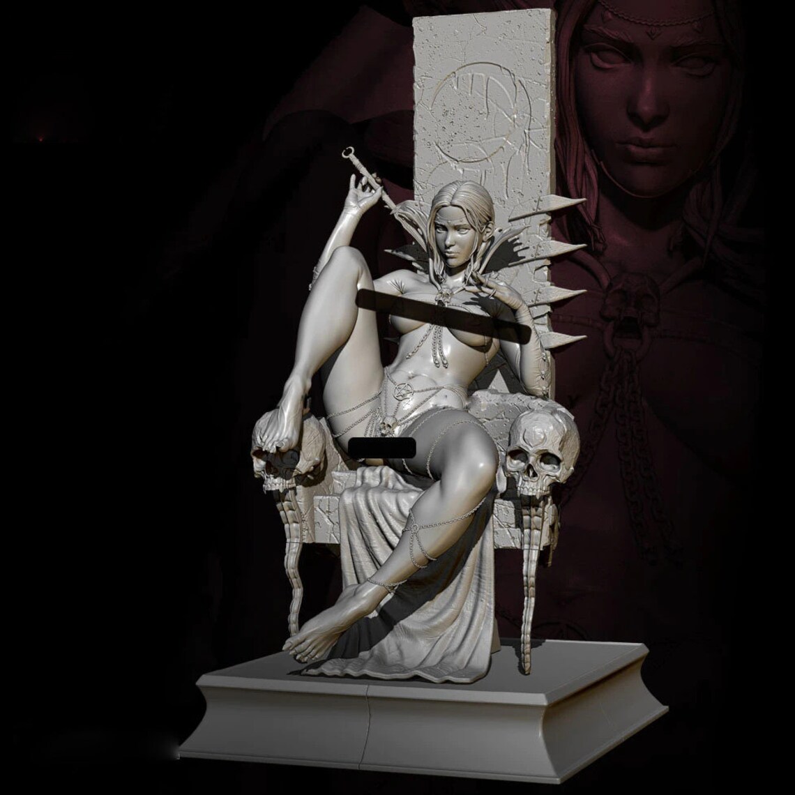 1/24 Resin Model Kit of Skeleton Queen Unassembled - Etsy Australia