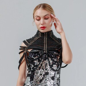 Adjustable Size Women's Pearl Body Chain Bra Shawl Pearls - Etsy