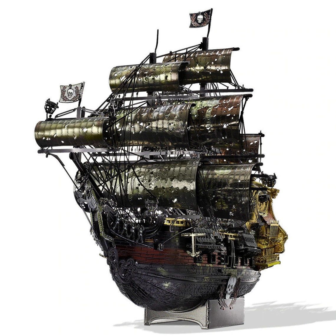 Metal 3D Jigsaw Puzzle Pirate Ship DIY Educational Toys Crafts - Etsy
