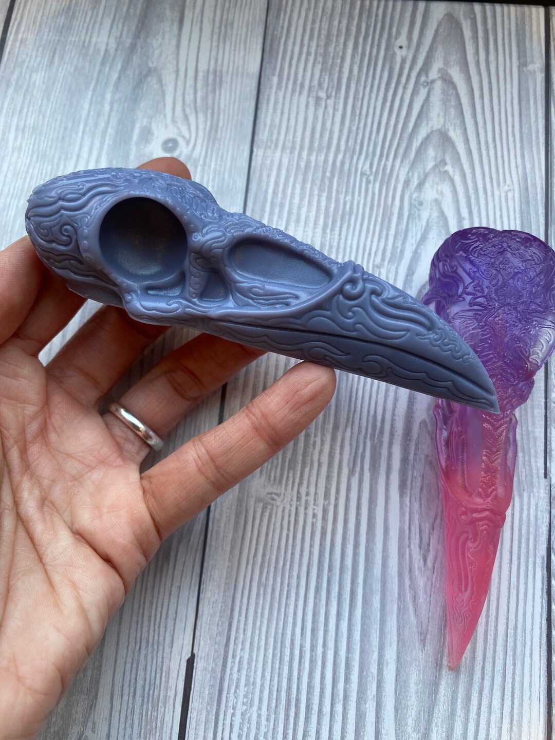 Decorative Raven Skull Silicone Mould, Khonshu Head, 3D Raven Skull ...