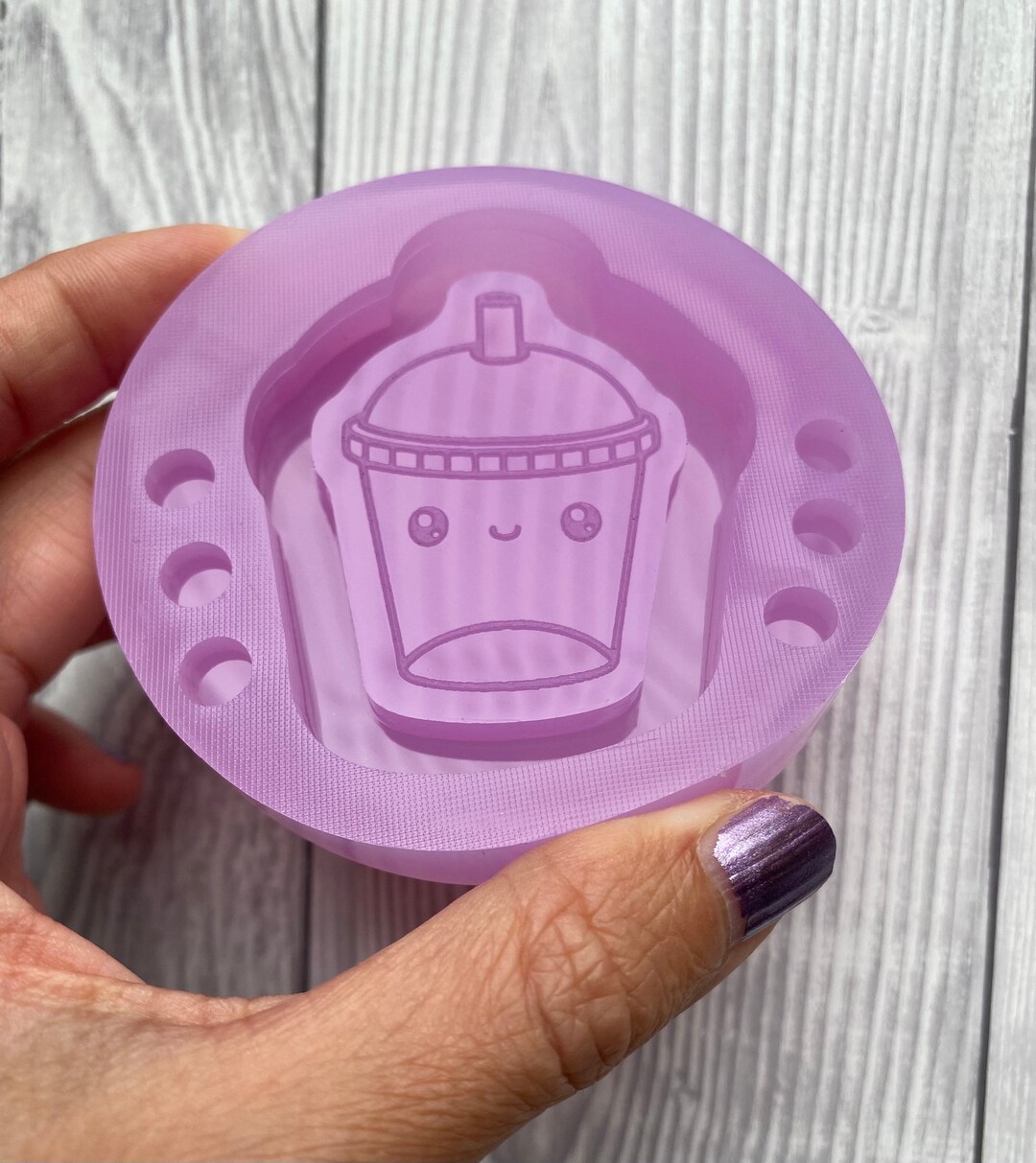 Kawaii Boba Cup With Bits Shaker Silicone Mould - Etsy