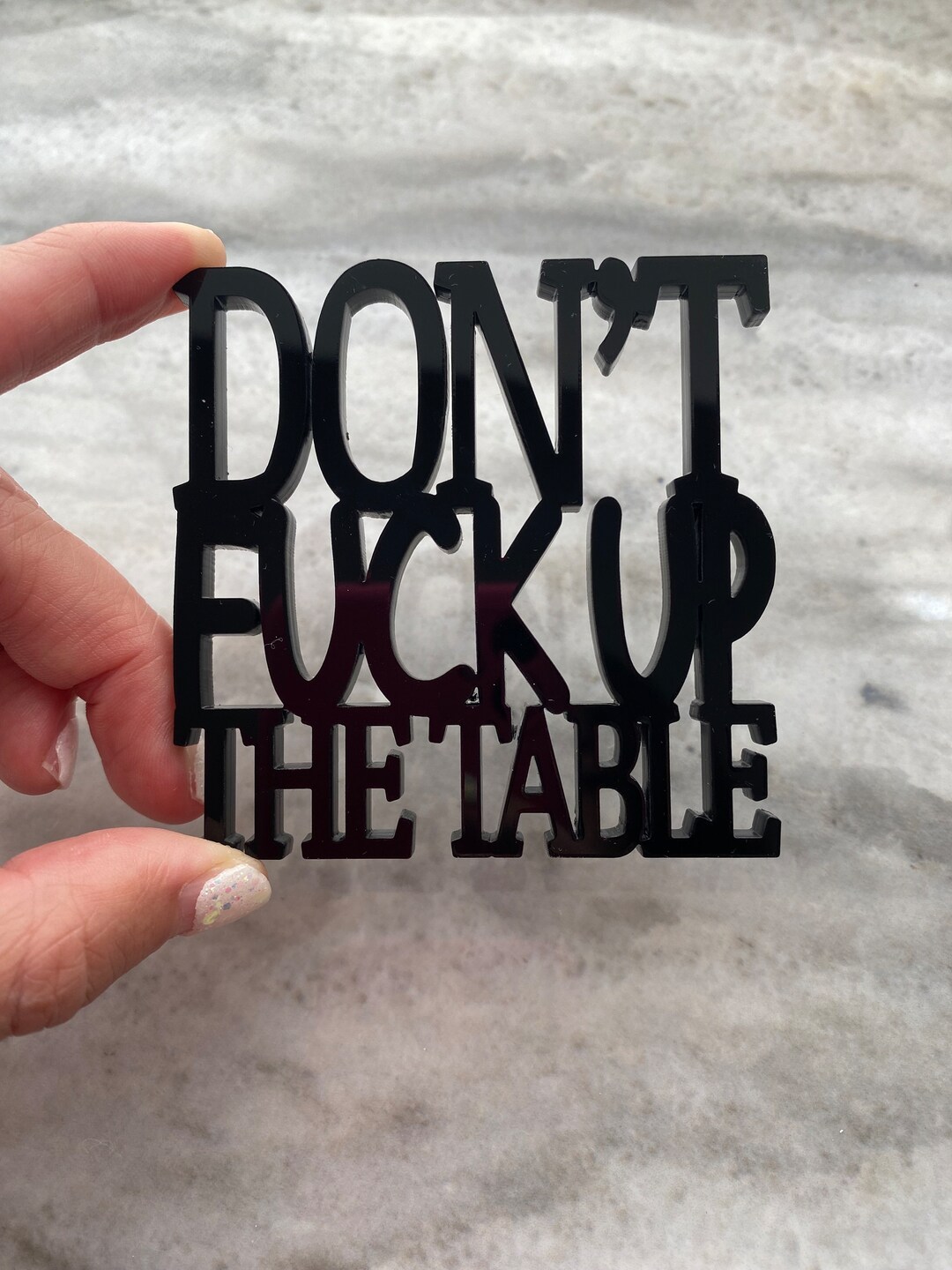 Dont Fuck Up The Table Coaster Silicone Mould Home Decor Rude T