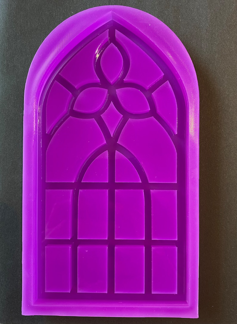 Stained Glass Window Silicone Mould, Home Decor, Wall Hanging, Church ...