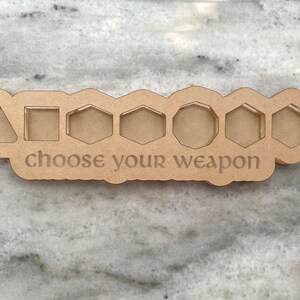 Dnd ‘choose Your Weapon’ Dice Display Silicone Mould, Dungeons and ...