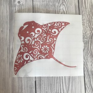 Manta Ray Mandala Vinyl - Etsy UK