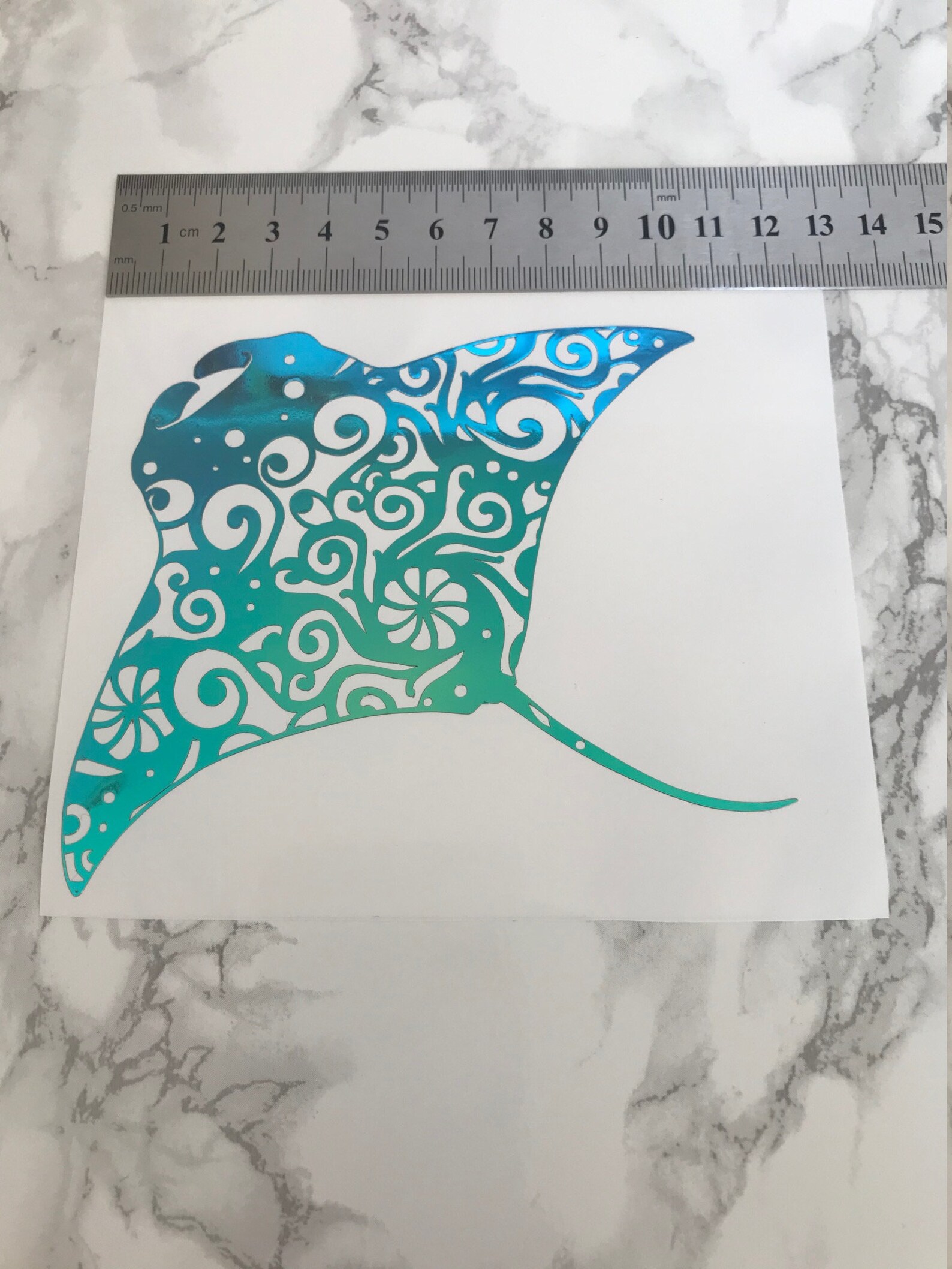Manta Ray Mandala Vinyl - Etsy UK