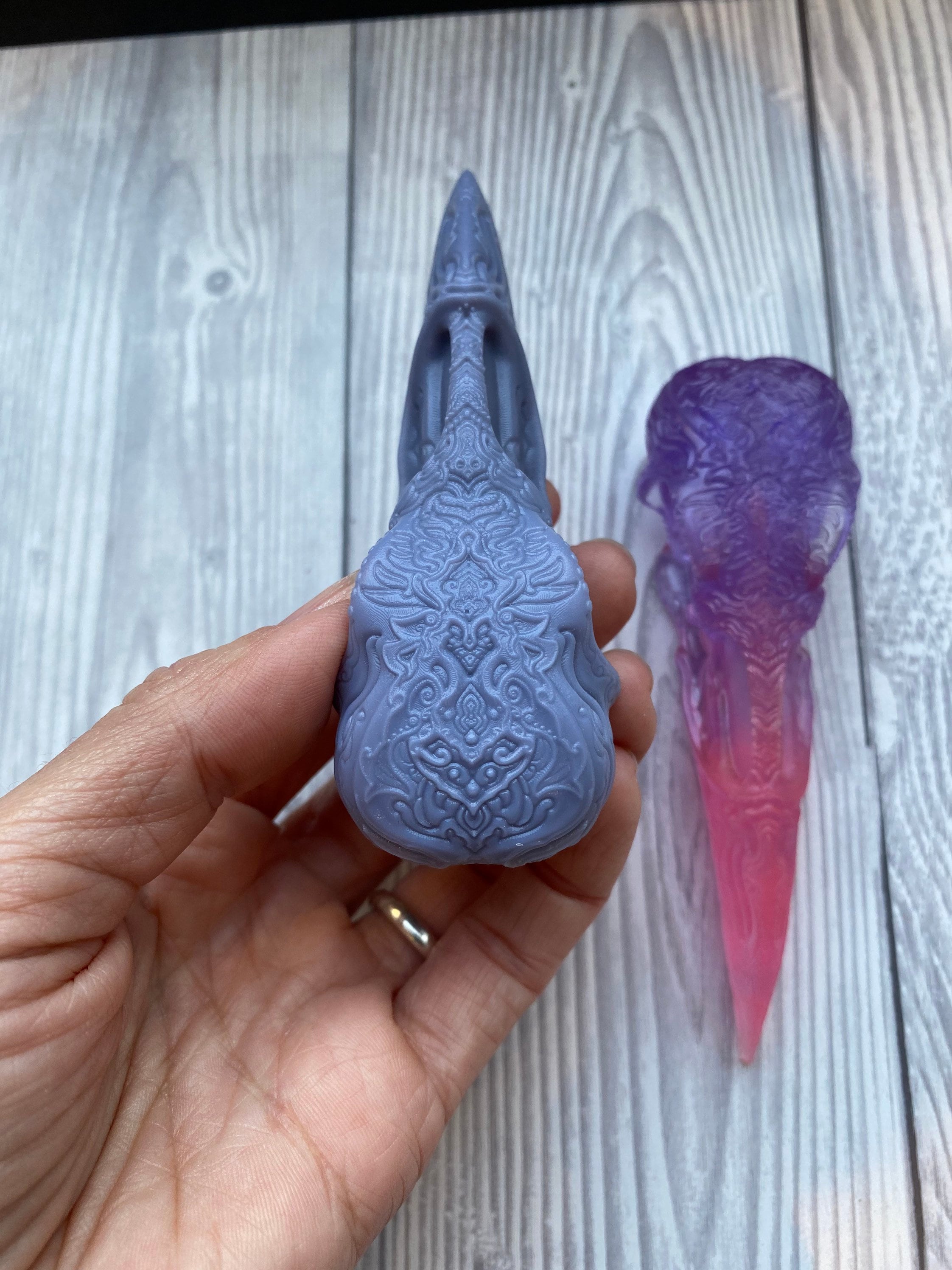 Decorative Raven Skull Silicone Mould, Khonshu Head, 3D Raven Skull ...