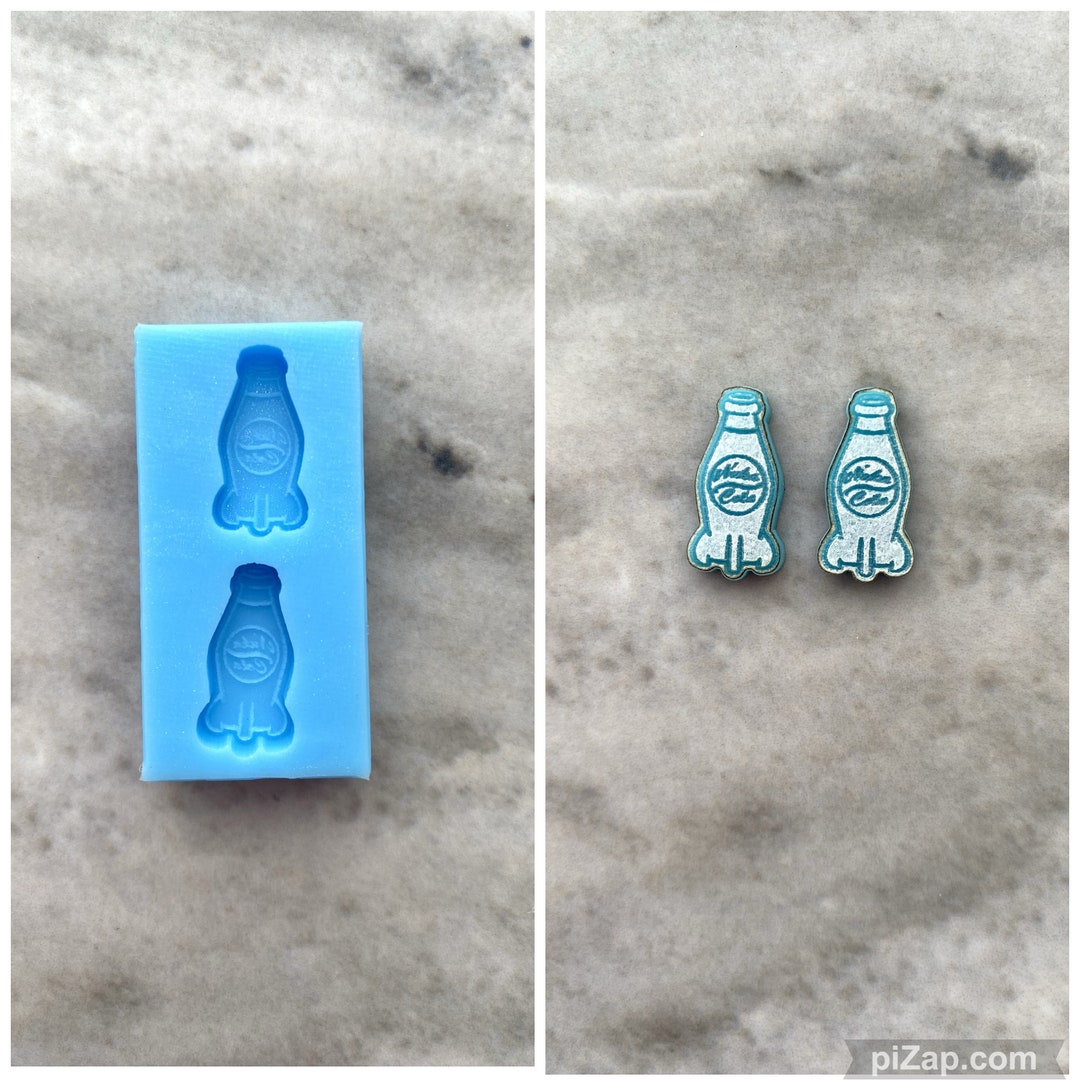 Mini Nuka Cola Rocket Bottle Stud Earring Silicone Mould, Fallout, - Etsy