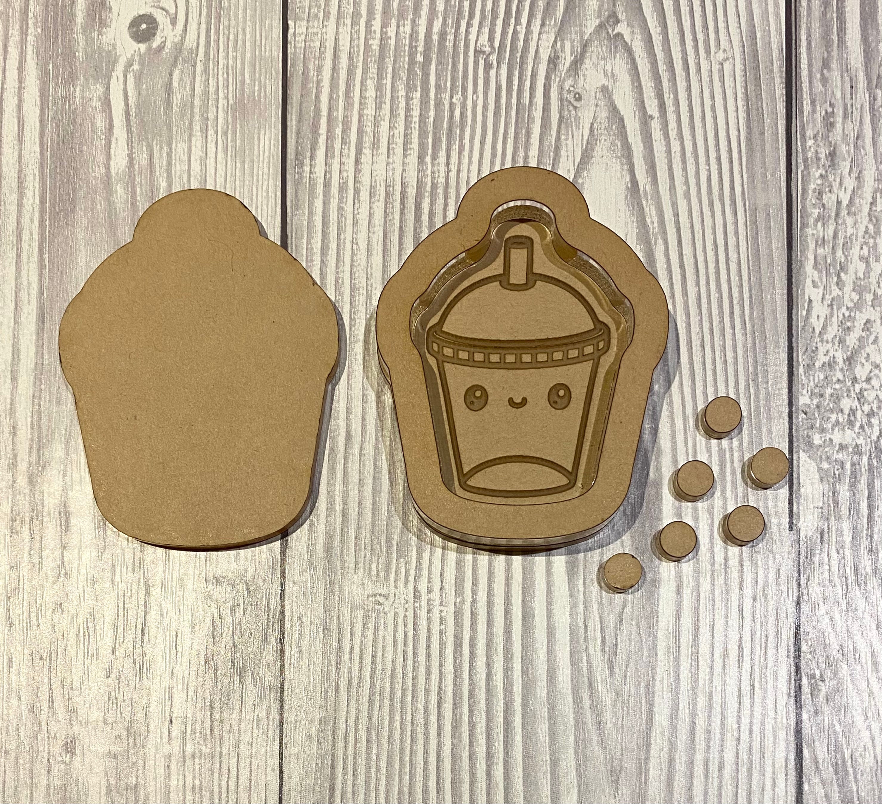 Kawaii Boba Cup With Bits Shaker Silicone Mould - Etsy