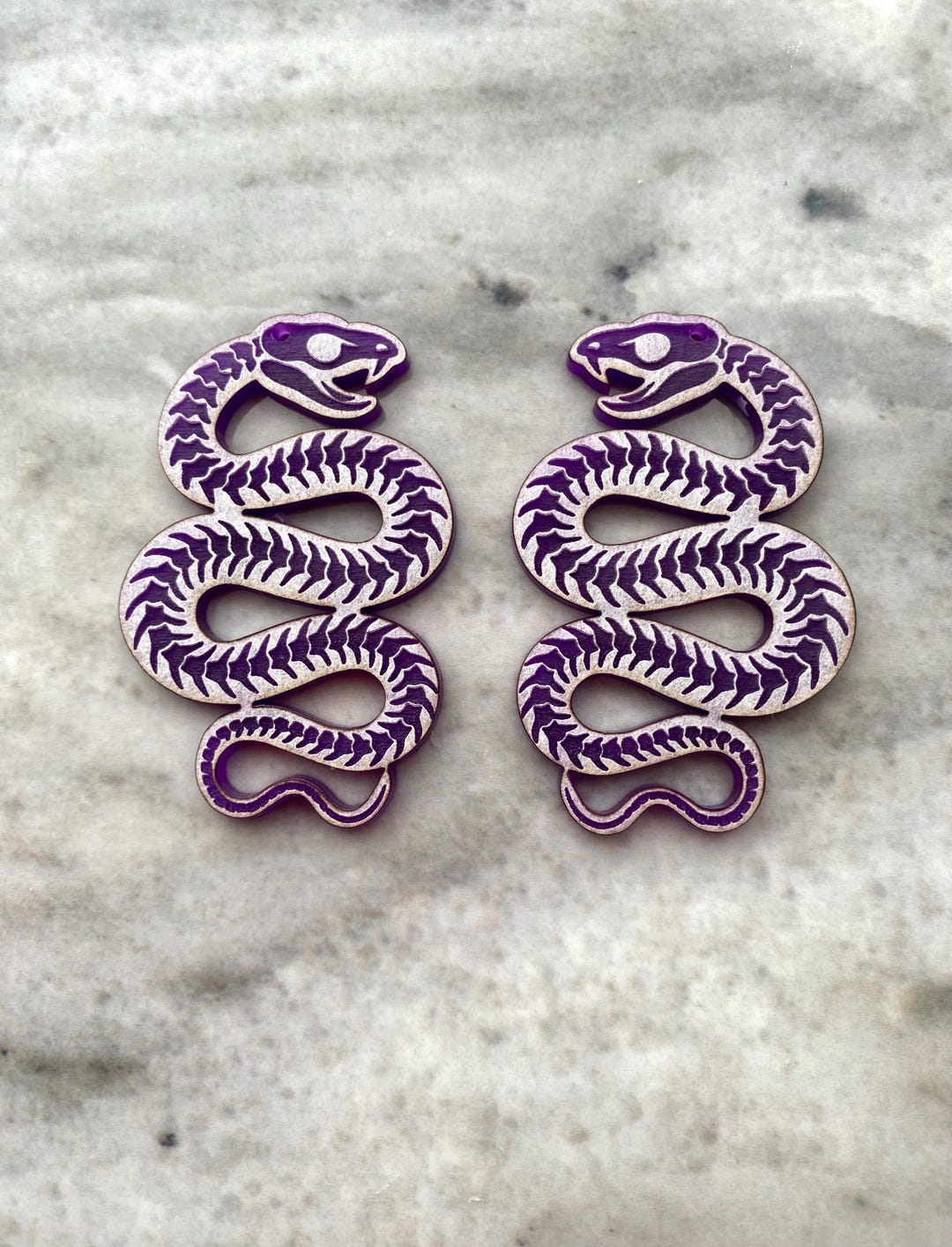 Snake Skeleton Earring Silicone MOULD, Jewellery MOULD, Dangle Earring ...