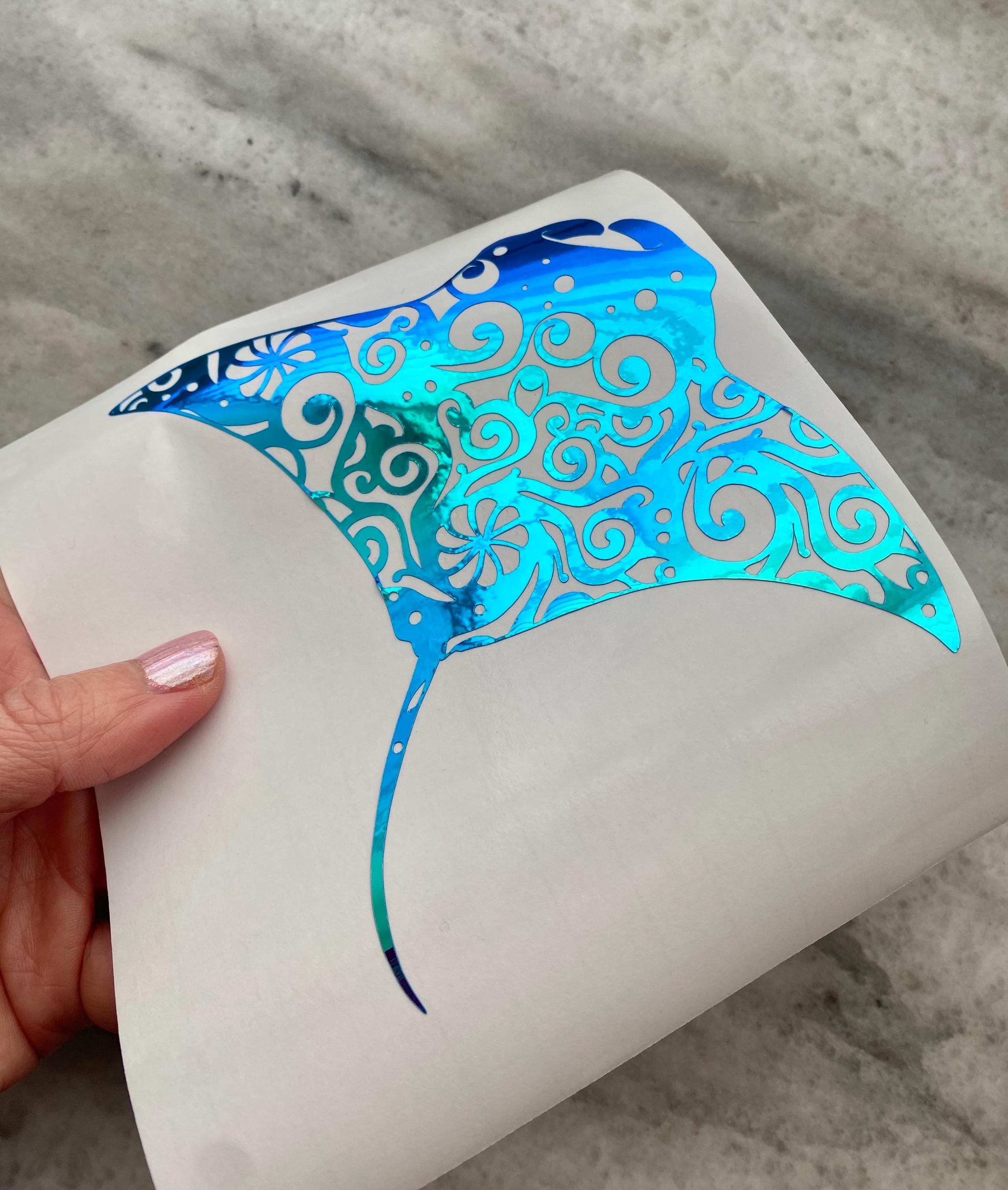 Manta Ray Mandala Vinyl - Etsy