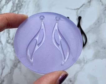 Ant Leaf Earring Silicone Mold, Leaf Epoxy Resin Pendant Mold, Ant Leaf ...