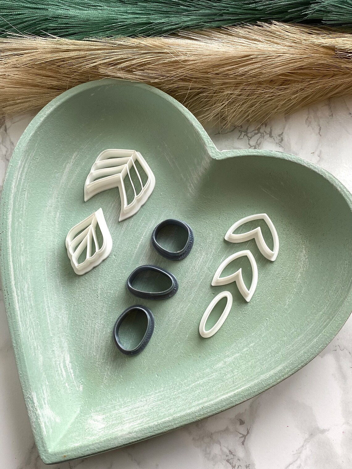 Leaf Combo / Twin Leaf Clay Cutter / Polymer Clay Cutter / Polymer Clay ...