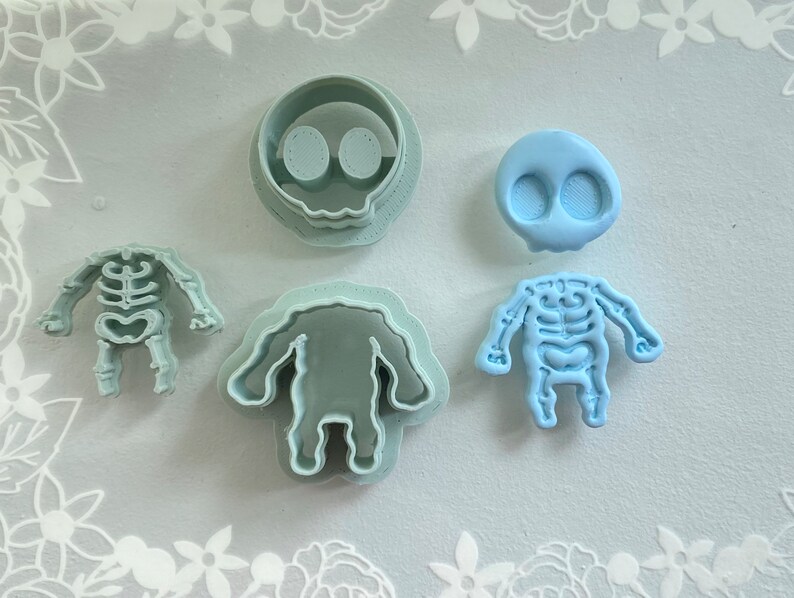 Skeleton Clay Cutter / Polymer Clay Cutter / Polymer Clay Tools ...