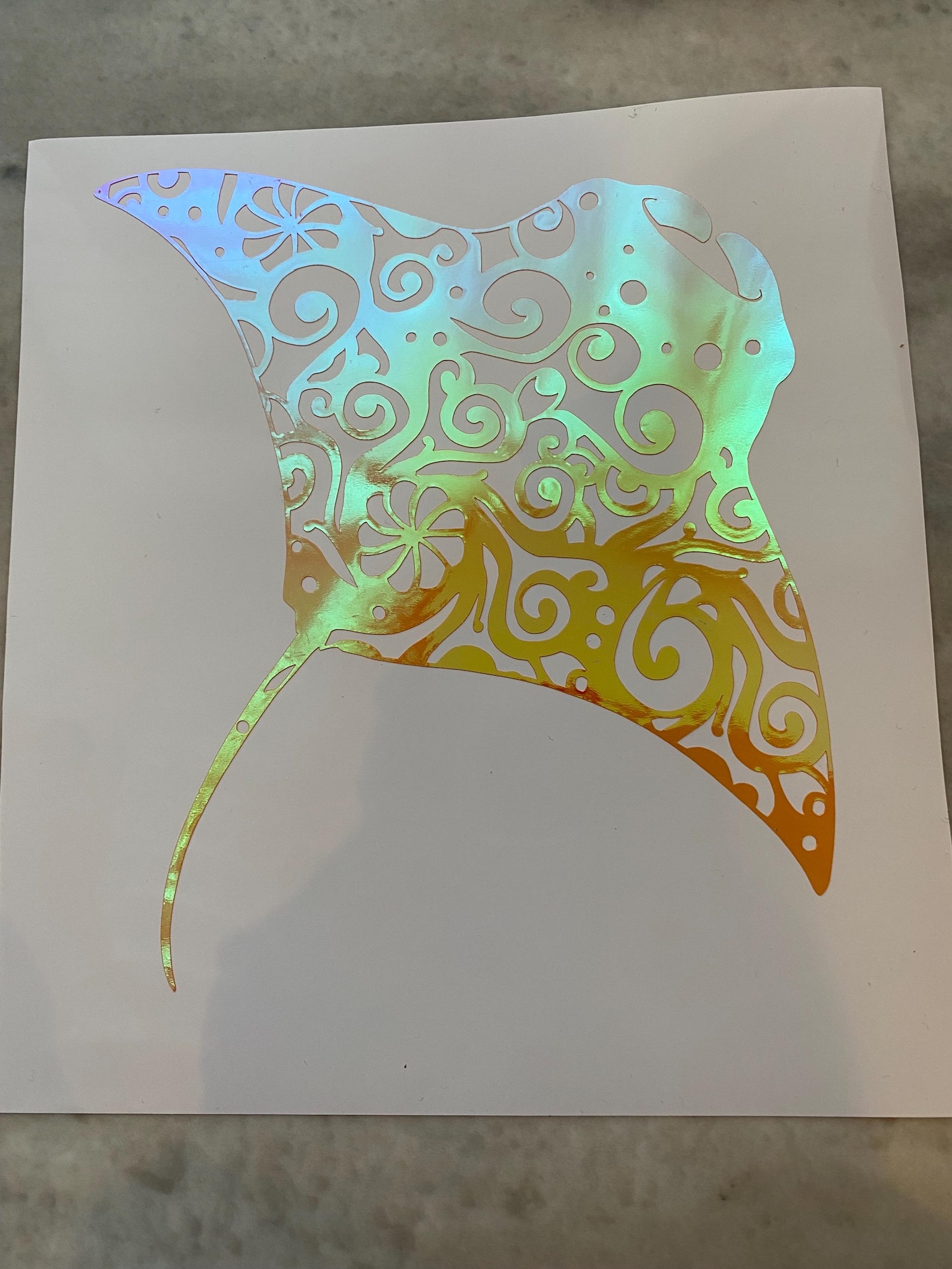 Manta Ray Mandala Vinyl - Etsy UK