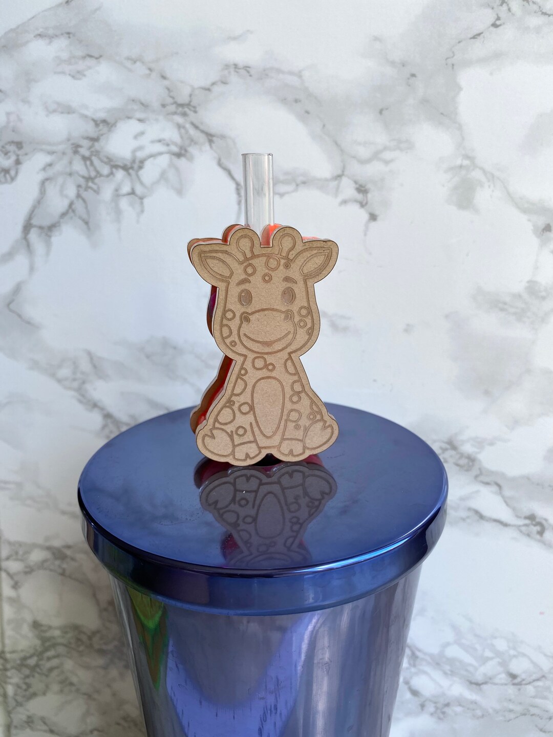 Cute Giraffe Straw Topper Silicone Mould - Etsy