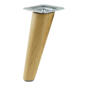Mid Century, Tapered Furniture Legs Varnished Wooden Cabinet Legs [6 ...