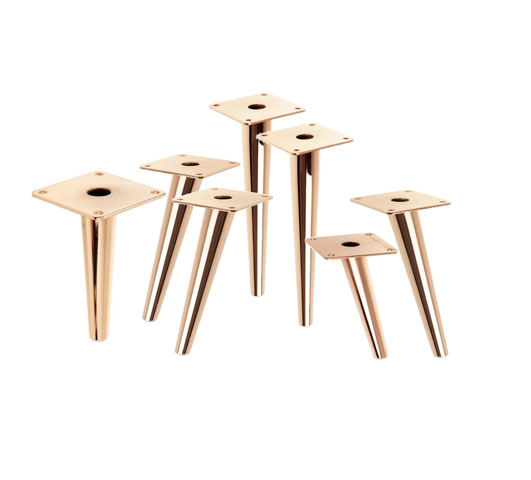Kupfer Metal Cone Legs, Scandinavian Furniture Legs 10 45 CM, Modern ...