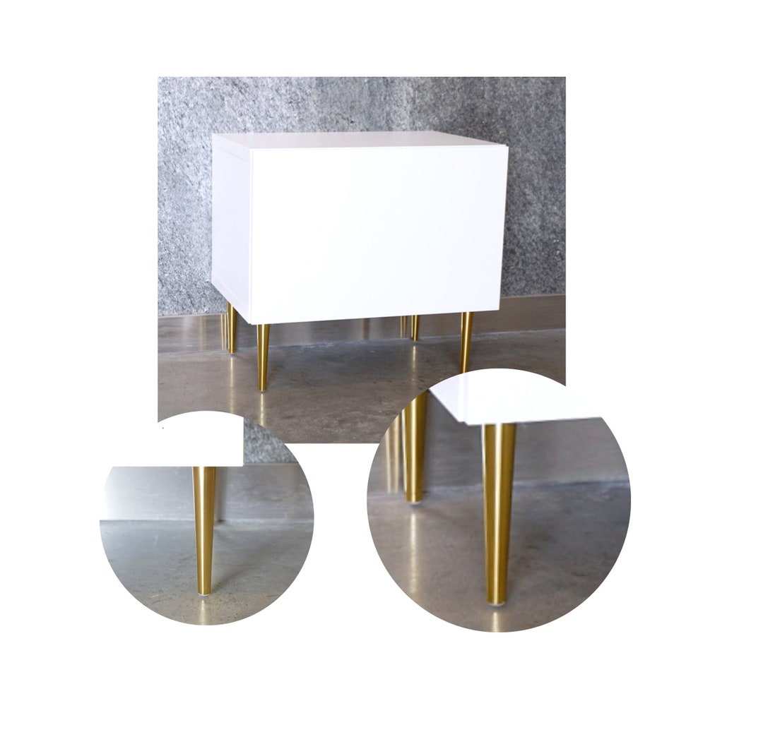 Gold Metal Cone Legs, Scandinavian Furniture Legs 18 CM, Modern Sofa ...
