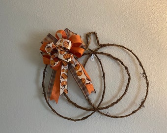 Vibrant Fall Plaid Wreath Bow Fall Wreath Bow Halloween - Etsy