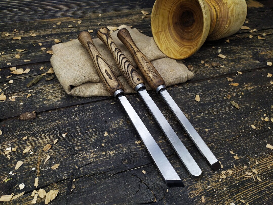 A Set of Turning Chisels 3pc Chisel for Working on a Lathe. - Etsy