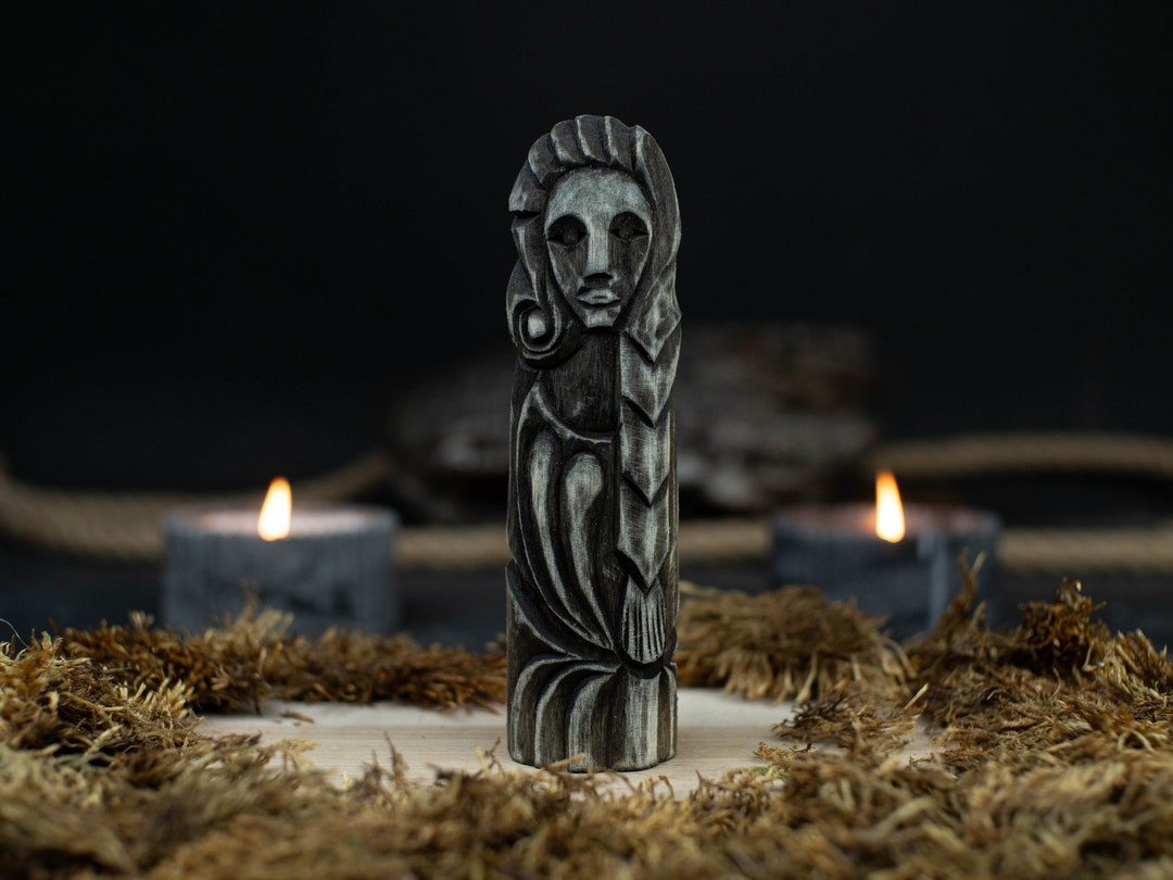 Wooden Figurine Hera. Hand-carved Wooden Statue. Ancient Greek Gift ...