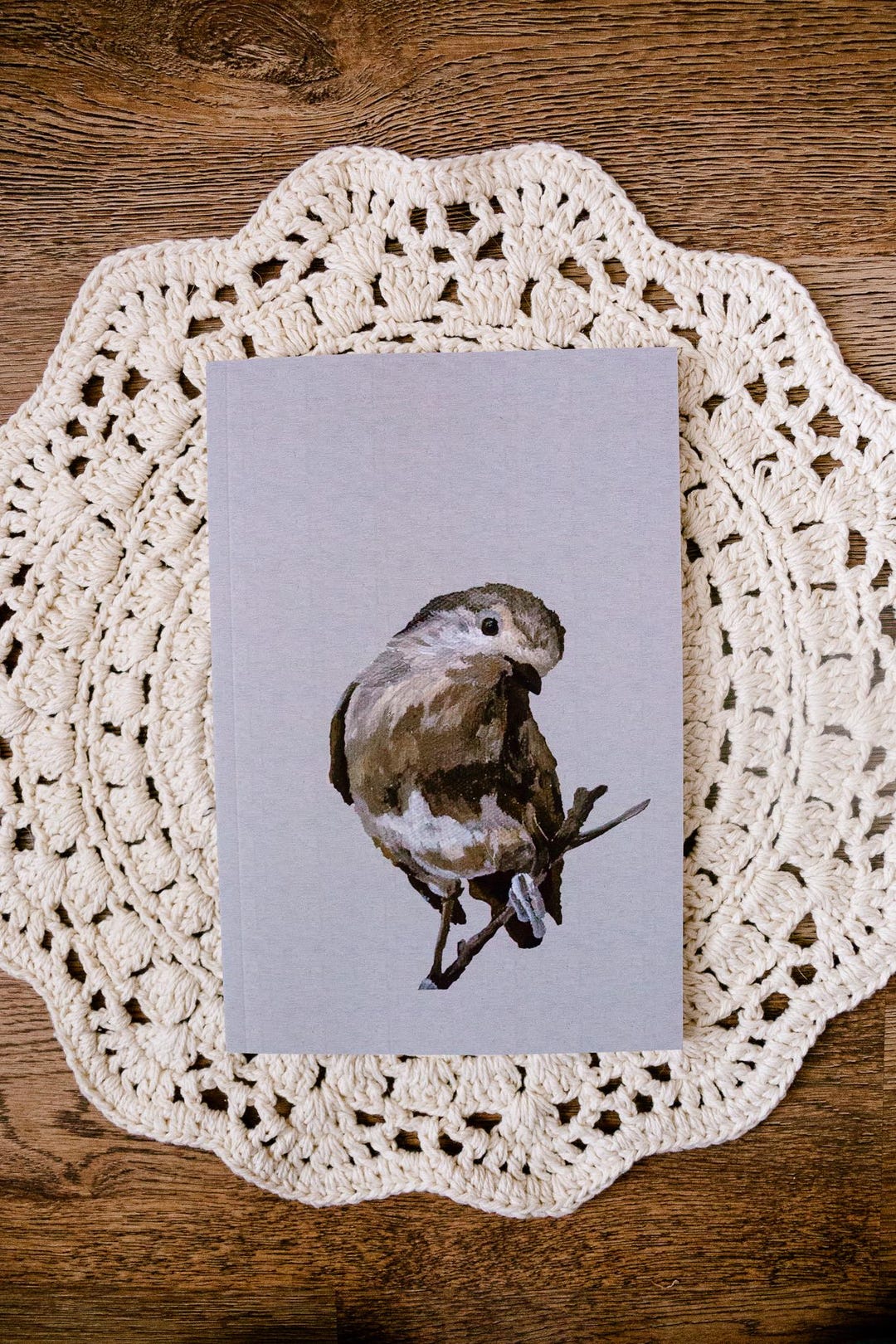 Bird Journal: Hand-painted Brown Bird, Lined Notebook - Etsy