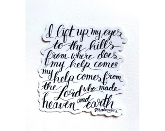 Psalm 121 Sticker - Etsy