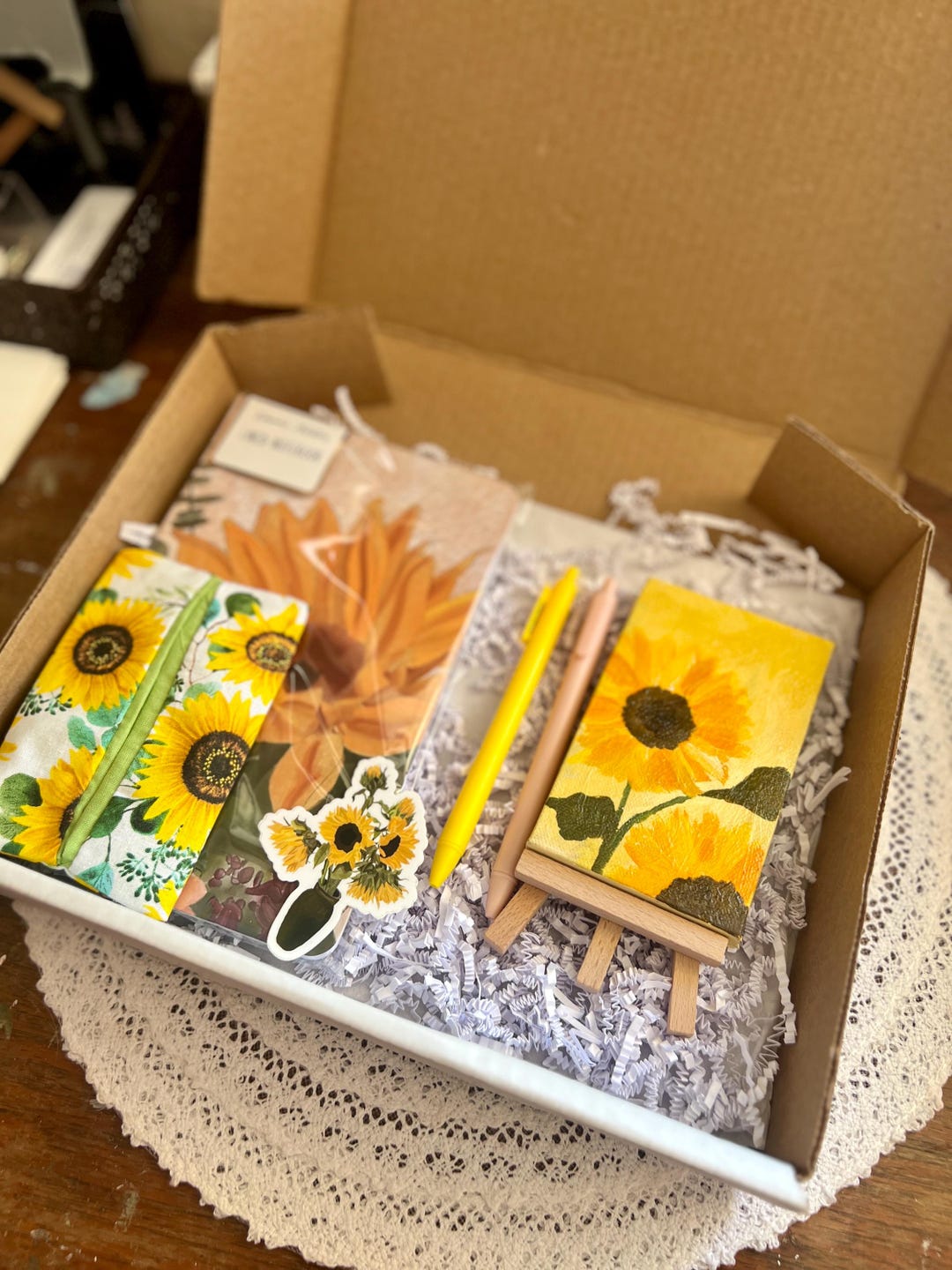 Sunshine in Bloom Gift Set Sunflower-themed Gift Bundle Notebook, Pens ...