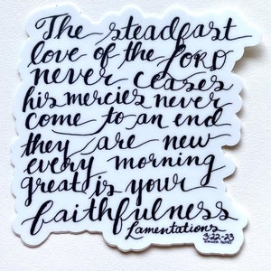 Bible Verse Stickers Faith Stickers Set of 3 Vinyl Stickers Psalm 121 ...