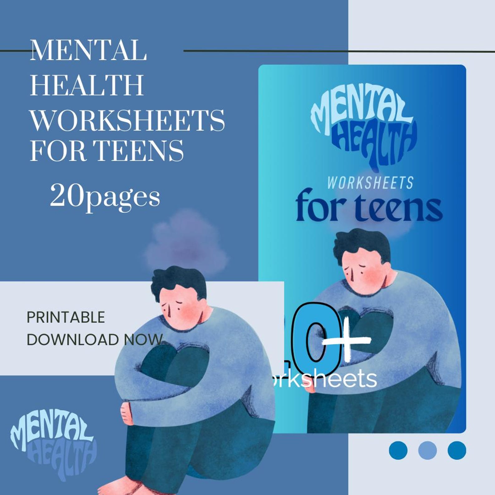 20 Mental Health Worksheets for Teens – PDF Printables for Anxiety ...