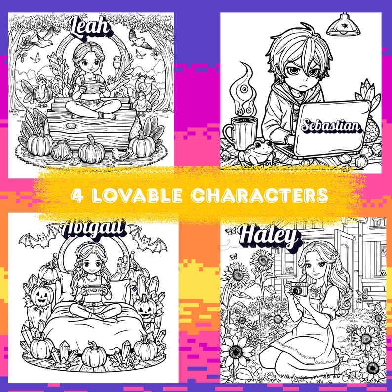 Stardew Valley Inspired Coloring Pages PDF – Cozy Cottagecore Farm Life ...