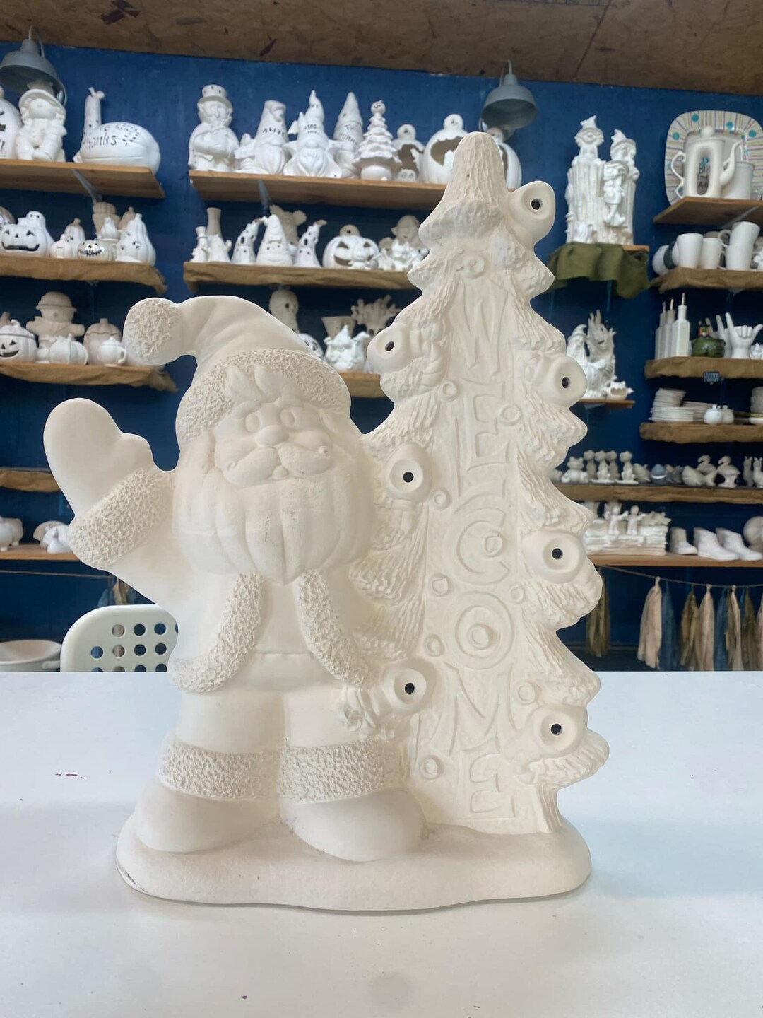 Blank Light up Santa Welcome Board - Etsy