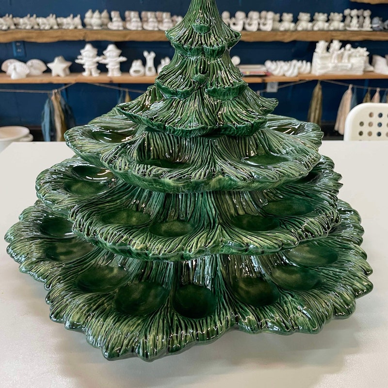 Vintage Ceramic Christmas Tree Holder - Etsy
